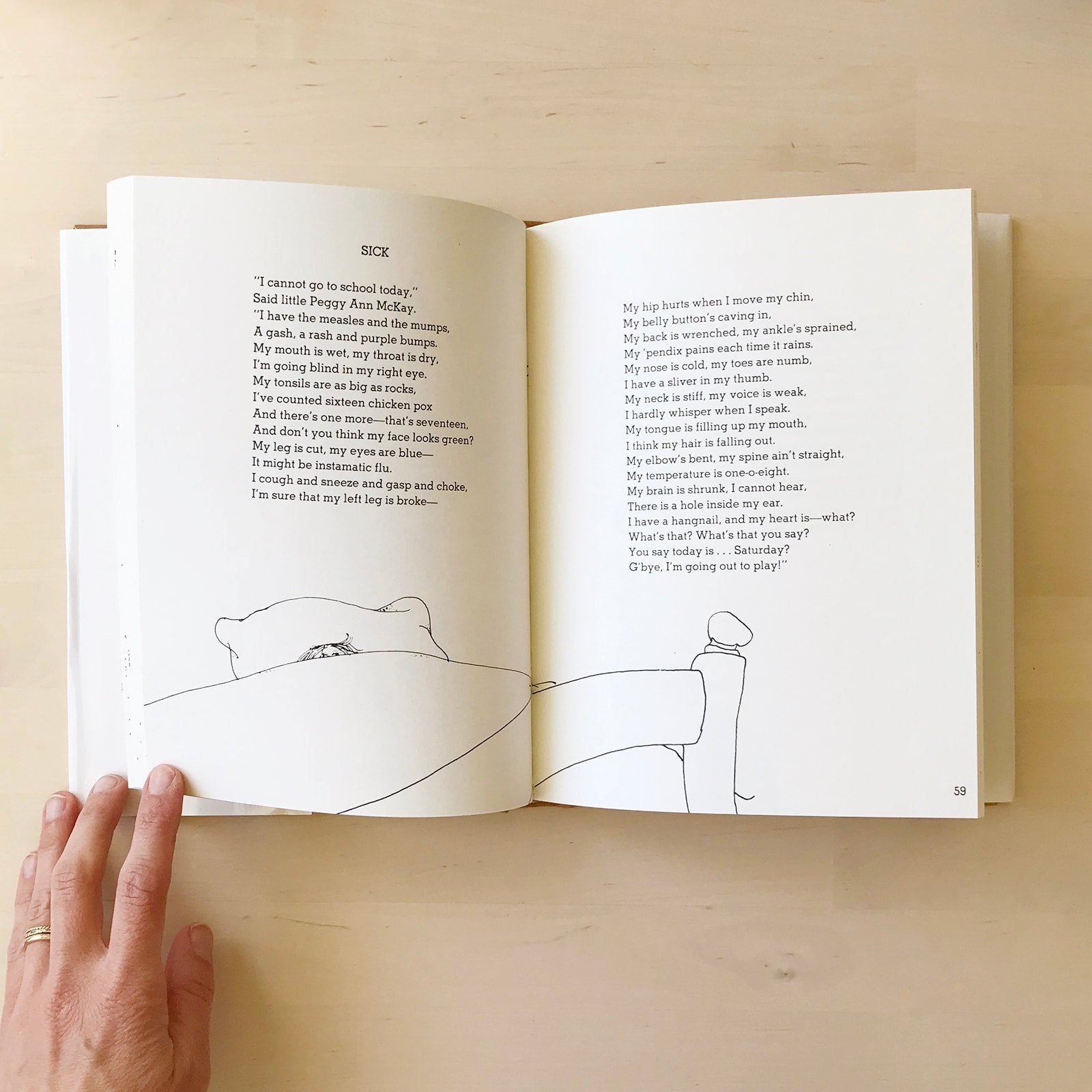 Shel Silverstein Where The Sidewalk Ends Sick